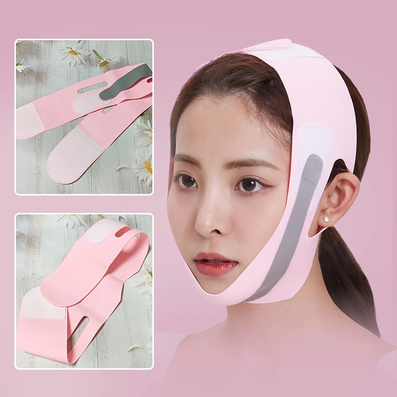 Elastic-Face-Slimming-Bandage-V-Line-Face-Shaper-Women-Chin-Cheek-Lift ...