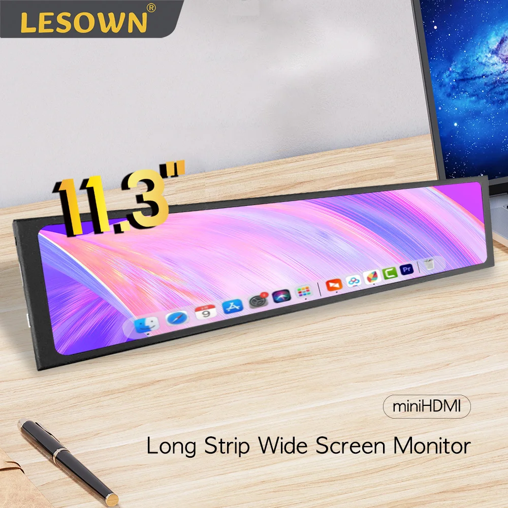 LESOWN-Small-Stretched-Screen-LCD-Wide-Bar-Monitor-11-3-8-8-7-9-inch ...