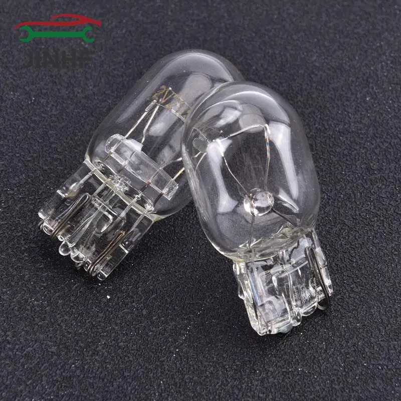 2pcs T20 7443 7440 Signal Light W21/5W 3800K Halogen Bulb Clear Glass ...
