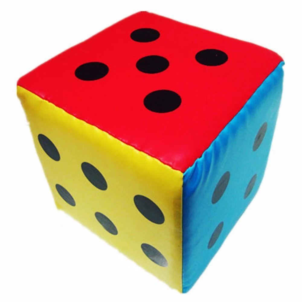 Colorful-Giant-Sponge-Faux-Leather-Dice-Six-Sided-Game-Toy-Party ...