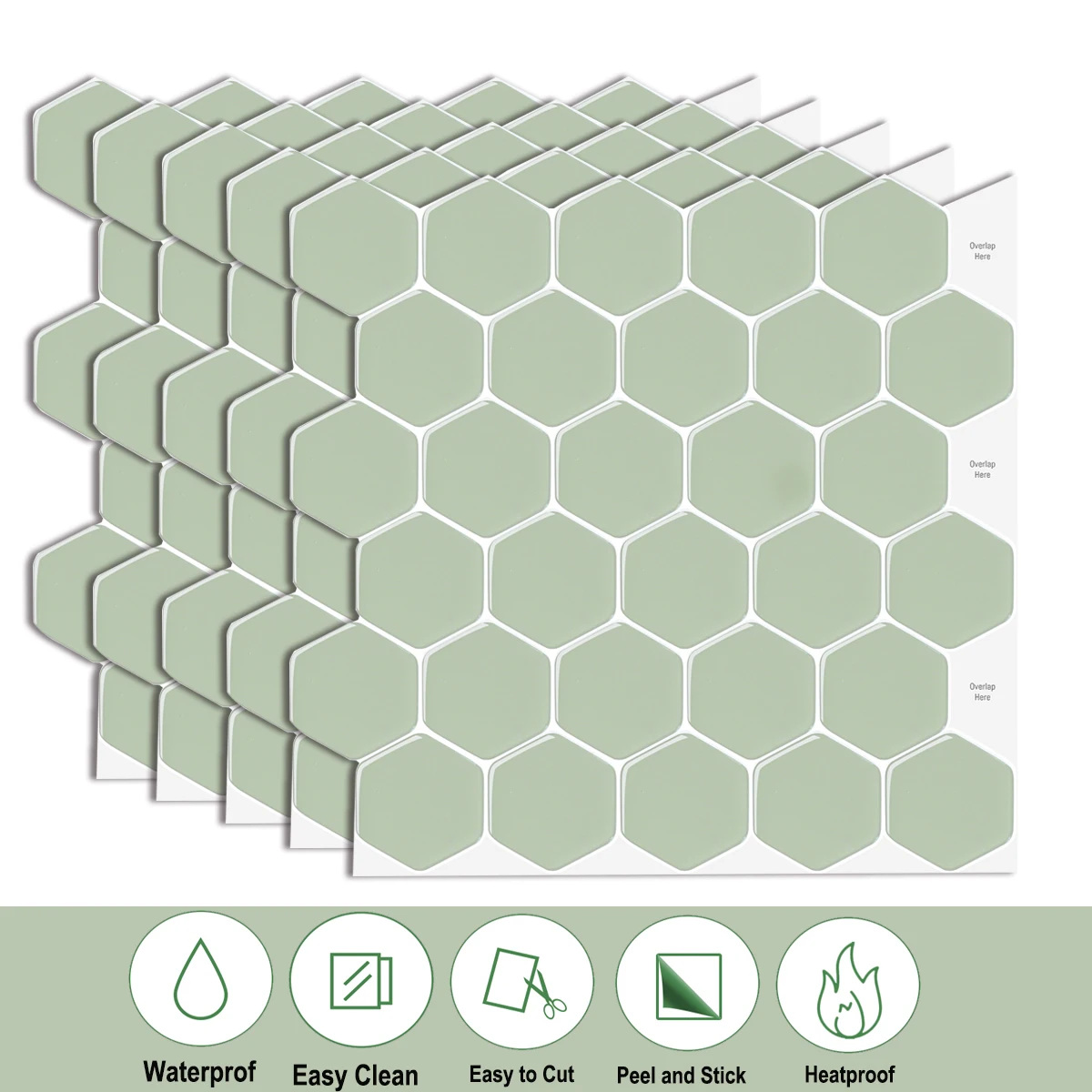 Premium-Marble-Wall-stickers-Big-Size-Vinyl-Wallpaper-Hexagon-Mosaic ...