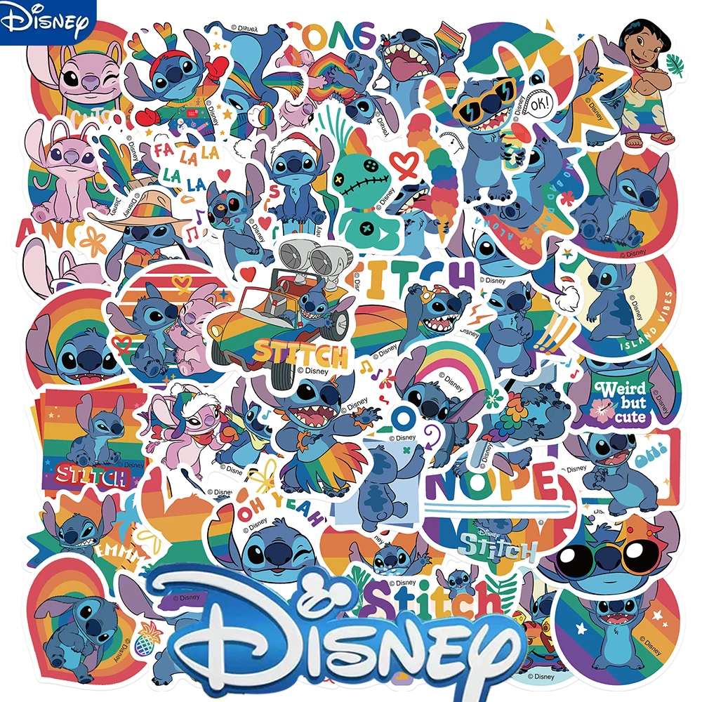 50pcs-Disney-Colorful-Monster-Stitch-Stickers-For-Kids-Laptop-Luggage ...