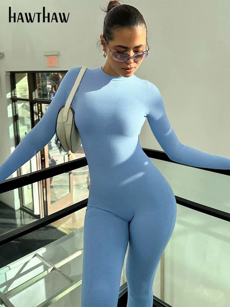 Hawthaw-Women-2023-Autumn-Winter-Long-Sleeve-Streetwear-Bodycon ...