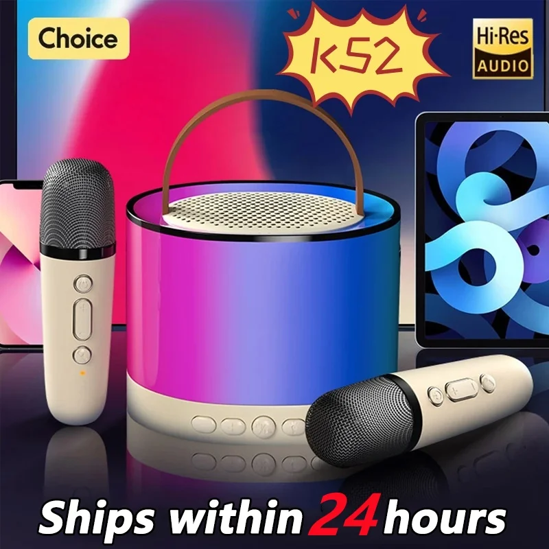 K52-Wireless-Bluetooth-Speaker-Multifunction-with-2-Microphone-RGB ...