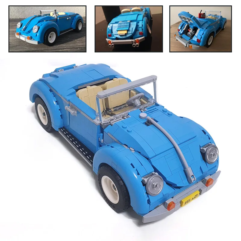 NEW-Creative-Expert-MOC-Cabriolet-Cars-Speedster-Building-Blocks-10252 ...