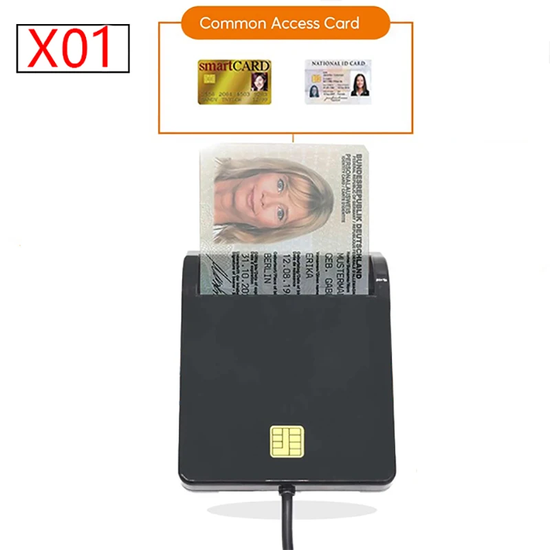 X01 Usb Smart Card Reader For Bank Card Ic/id Emv Card Reader High ...