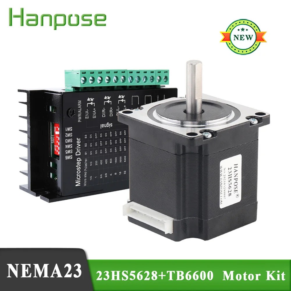 HANPOSE-NEMA23-stepper-motor-23HS5628-TB6600-driver-9-42V-controller-2 ...