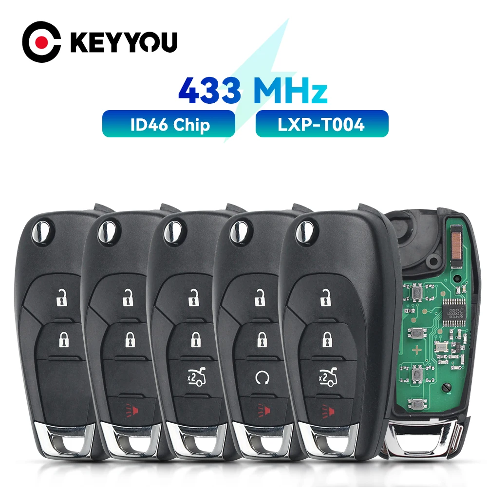 KEYYOU-1PCS-NEW-ID46-PCF7941-433MHz-Car-Remote-Key-LXP-T004-For ...