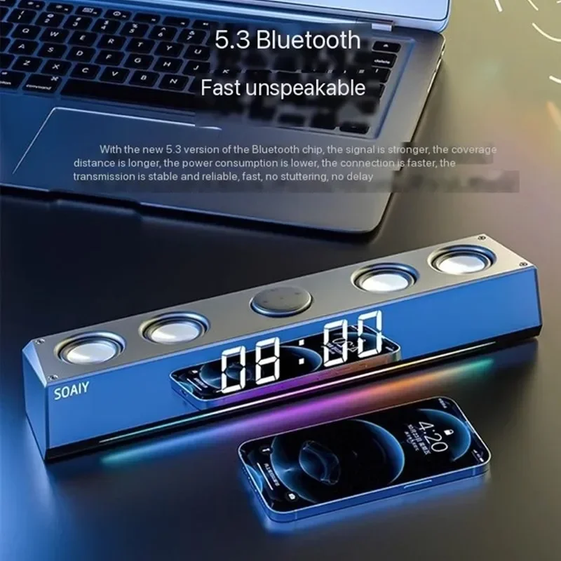 SOAIY-SH18-Wireless-Bluetooth-RGB-Gaming-Speaker-Stereo-Subwoofer-USB-AUX-TF-PC-Computer-Sound ...