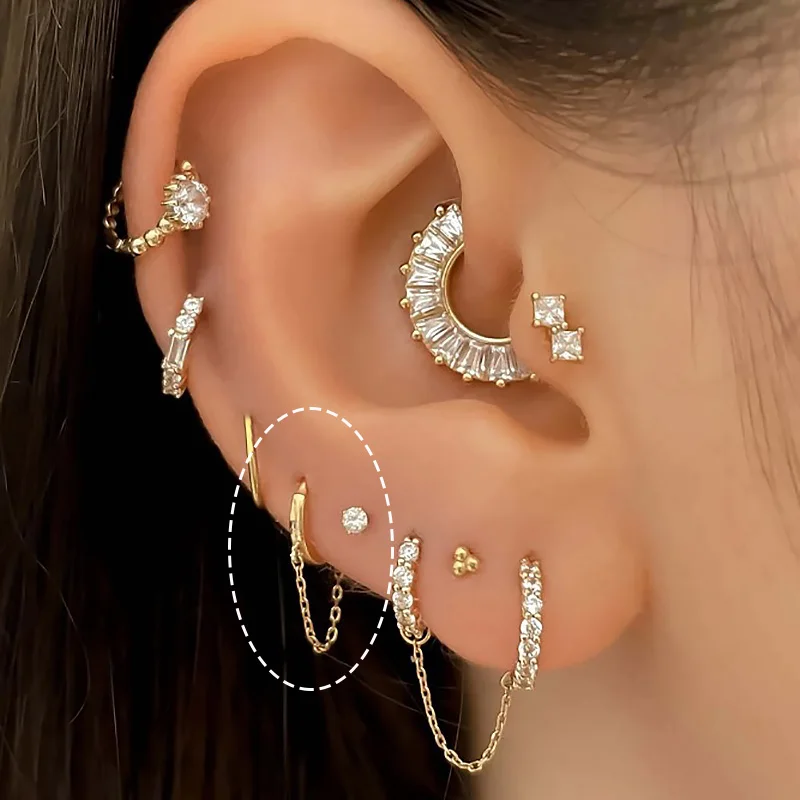 1PC-Stainless-Steel-Hanging-Segment-Clicker-Hoop-Earrings-With-Chain ...