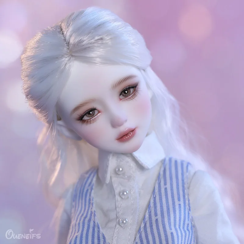 Aurola BJD Doll 1/6 Ynly Female Body New Design White shirt and striped waistcoat Resin Girl ...
