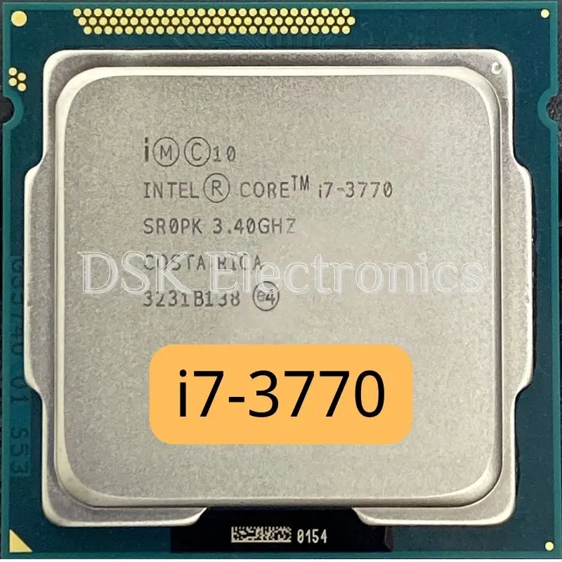 Intel Core i7-3770 i7 3770 SR0PK 3.4 GHz Quad-Core CPU Desktop Processor 8M 77W LGA 1155