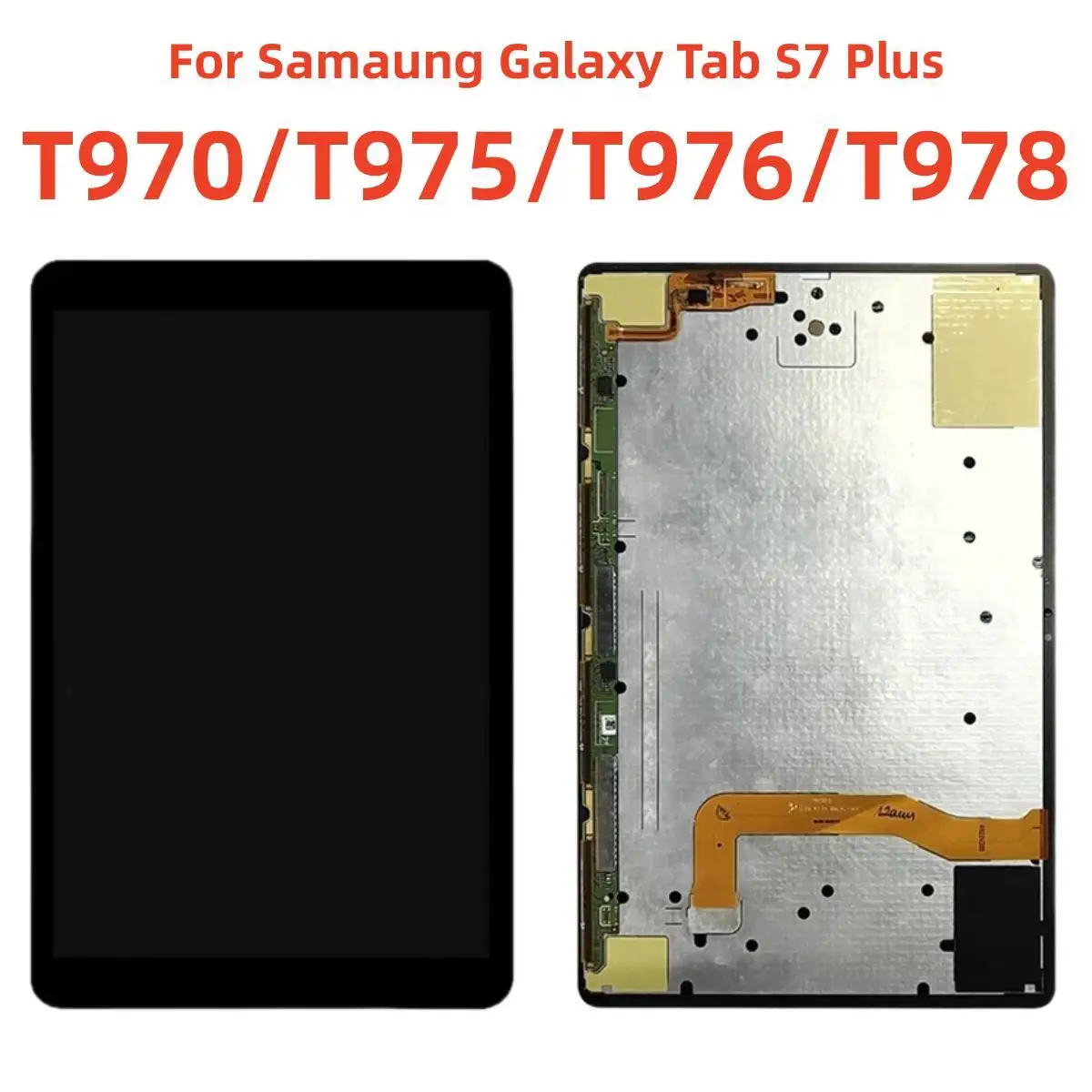 Original LCD replacement For Samsung Galaxy Tab S7 Plus S7+ T970 T975 T975N T976B T978U LCD ...