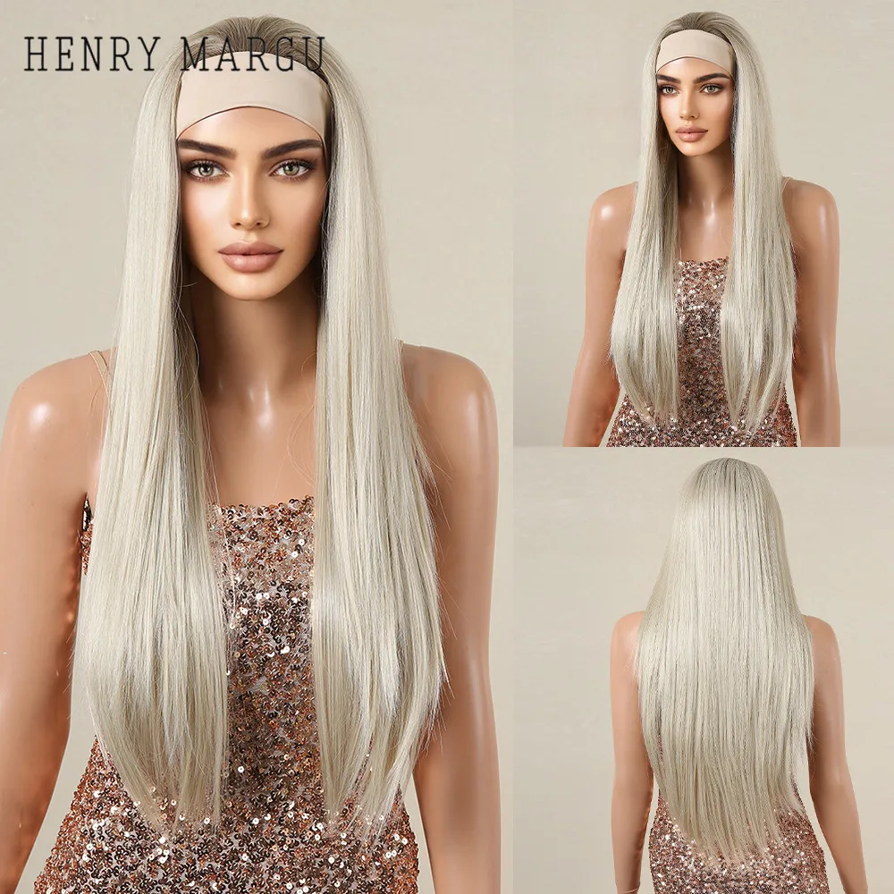 HENRY-MARGU-Peluca-de-cabello-sint-tico-para-mujer-pelo-largo-y-liso ...