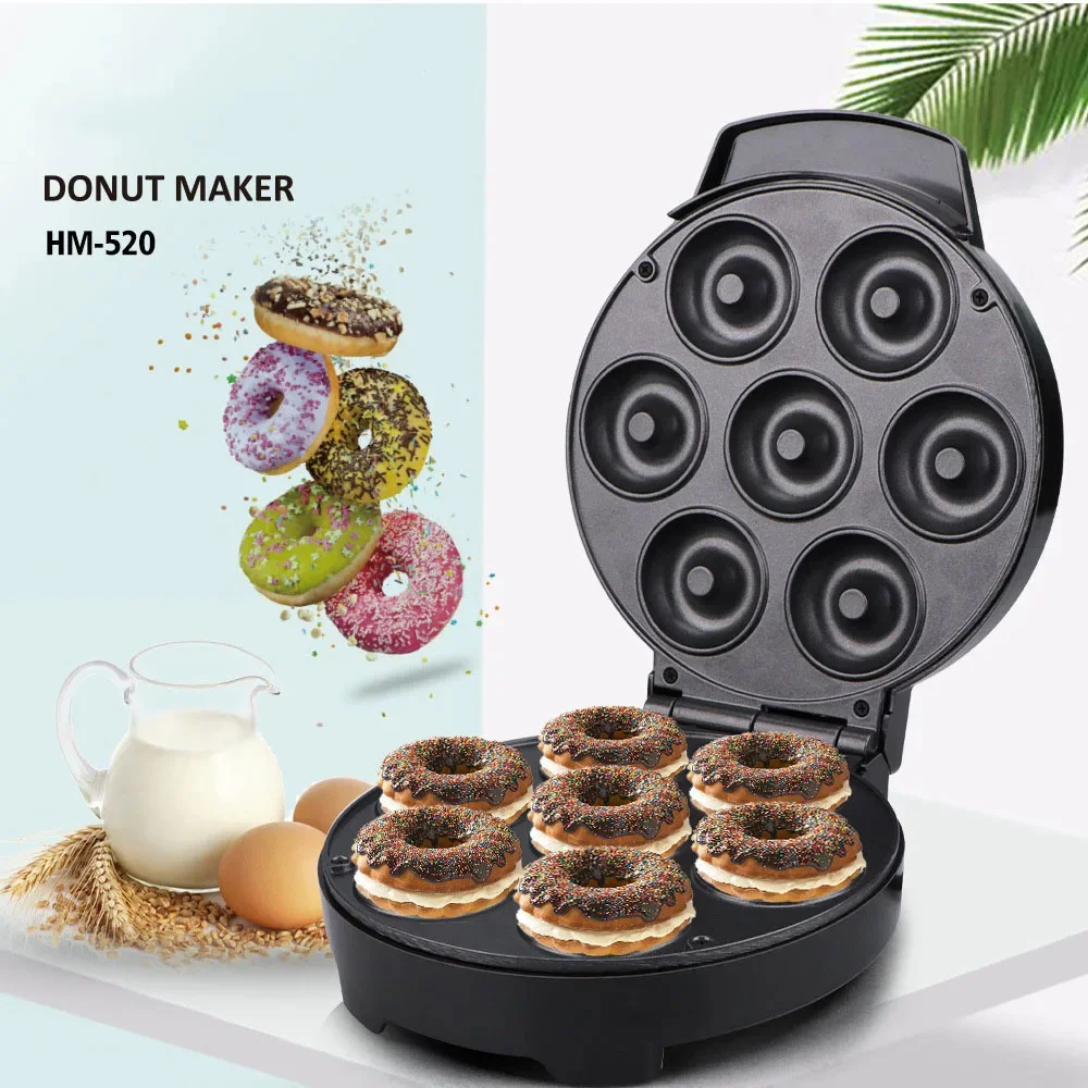 220V-1000W-Home-Doughnut-Breakfast-Machine-Mesh-Red-Mini-Cake-Round ...