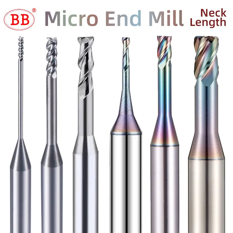 BB-Long-Neck-Micro-End-Mill-0-1mm-3mm-for-Aluminum-Alloy-Copper ...