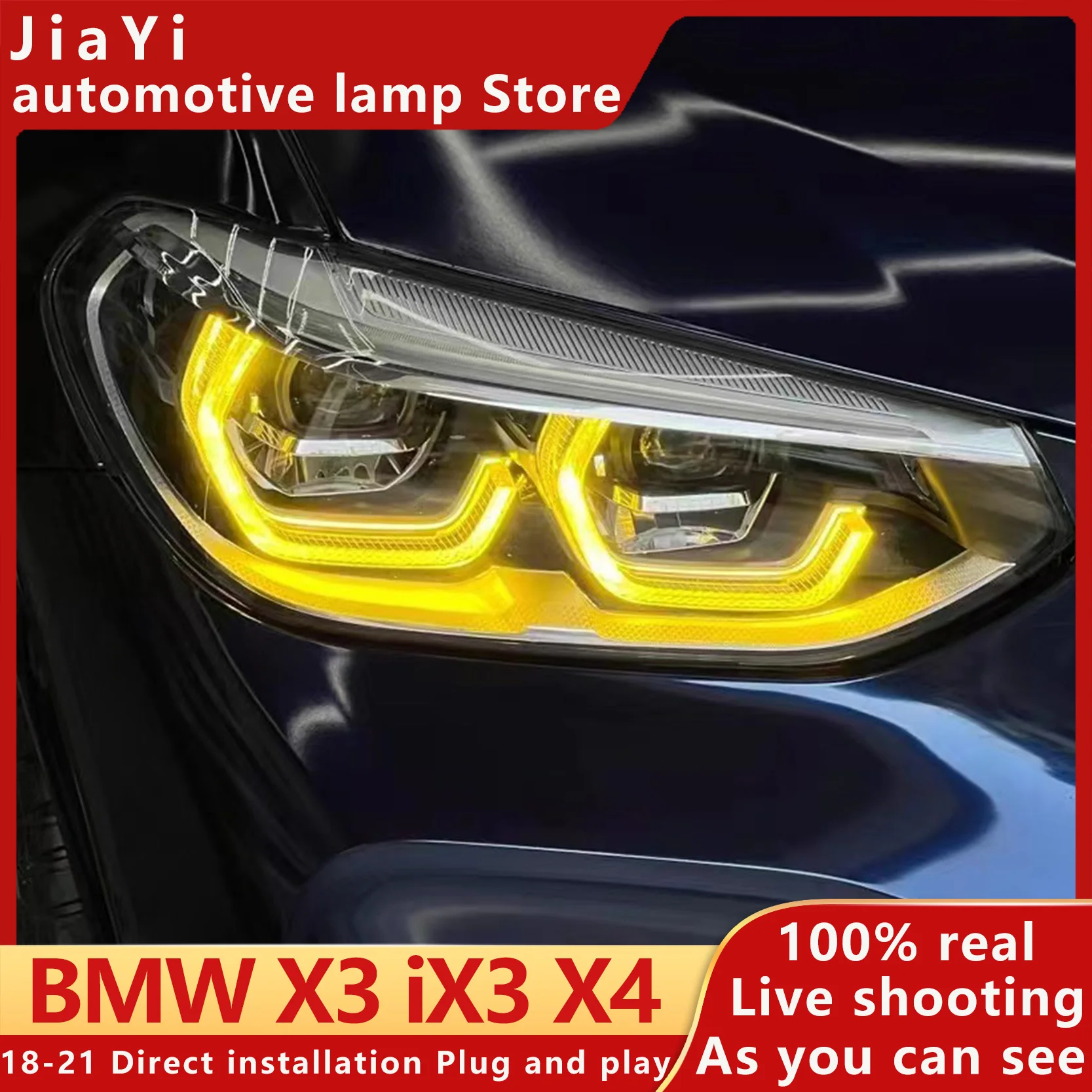 Car-Headlight-CSL-Yellow-DRL-Modules-For-BMX-X3-IX3-X3M-X4-X4M-G01-G08 ...