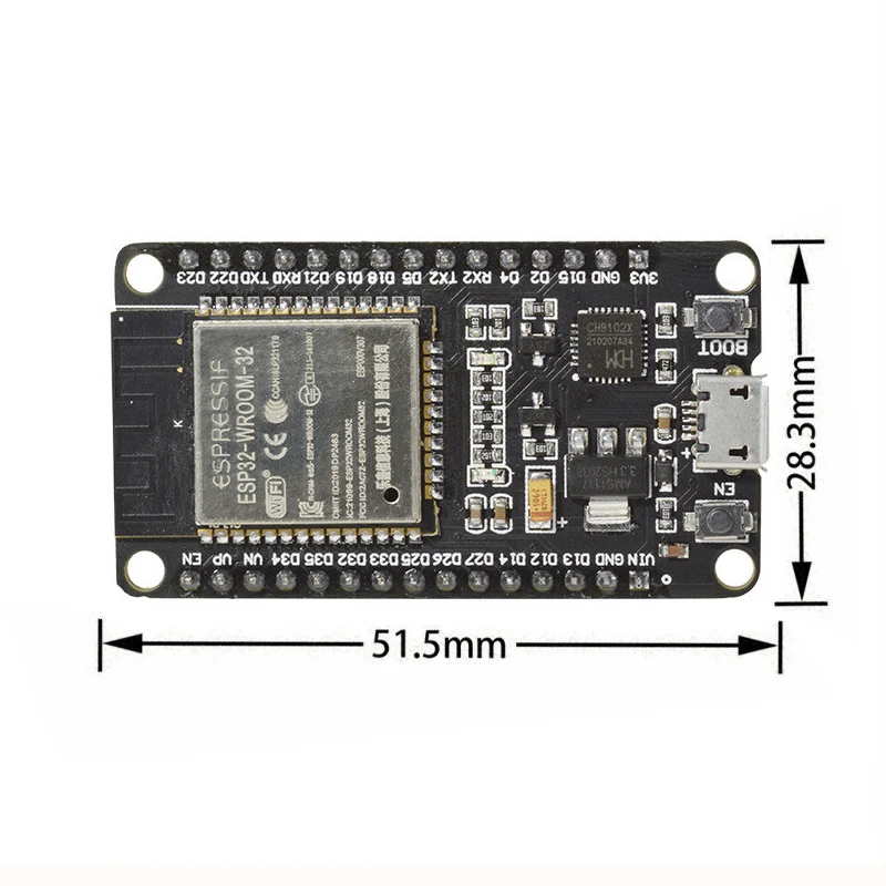 ESP-32S ESP-WROOM-32 ESP32 와이파이 듀얼 코어 CPU 개발 보드, 와이파이 BT 모듈, 초저전력 소비 ...