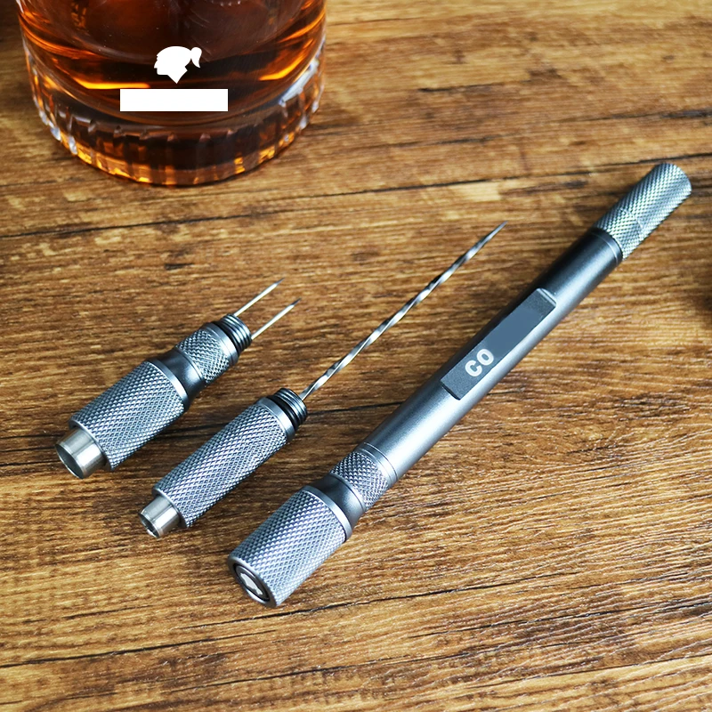 Silver-Cigar-Draw-Enhancer-Tool-Smoker-Portable-Dredge-Drilled-Cigar ...