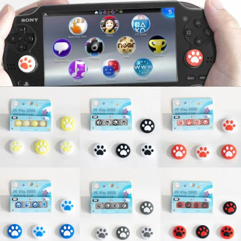 4pcs-Silicone-Soft-Thumb-Stick-Grip-Cap-Joystick-Cover-For-Sony ...