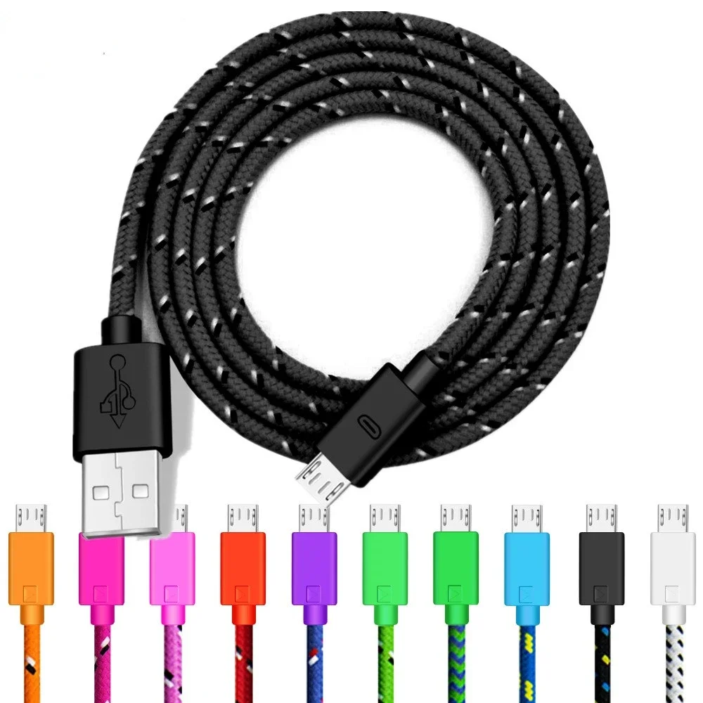 USB-HD-Cable-1m-3m-Data-Sync-USB-Charger-Cable-For-Android-Phone-Nylon ...
