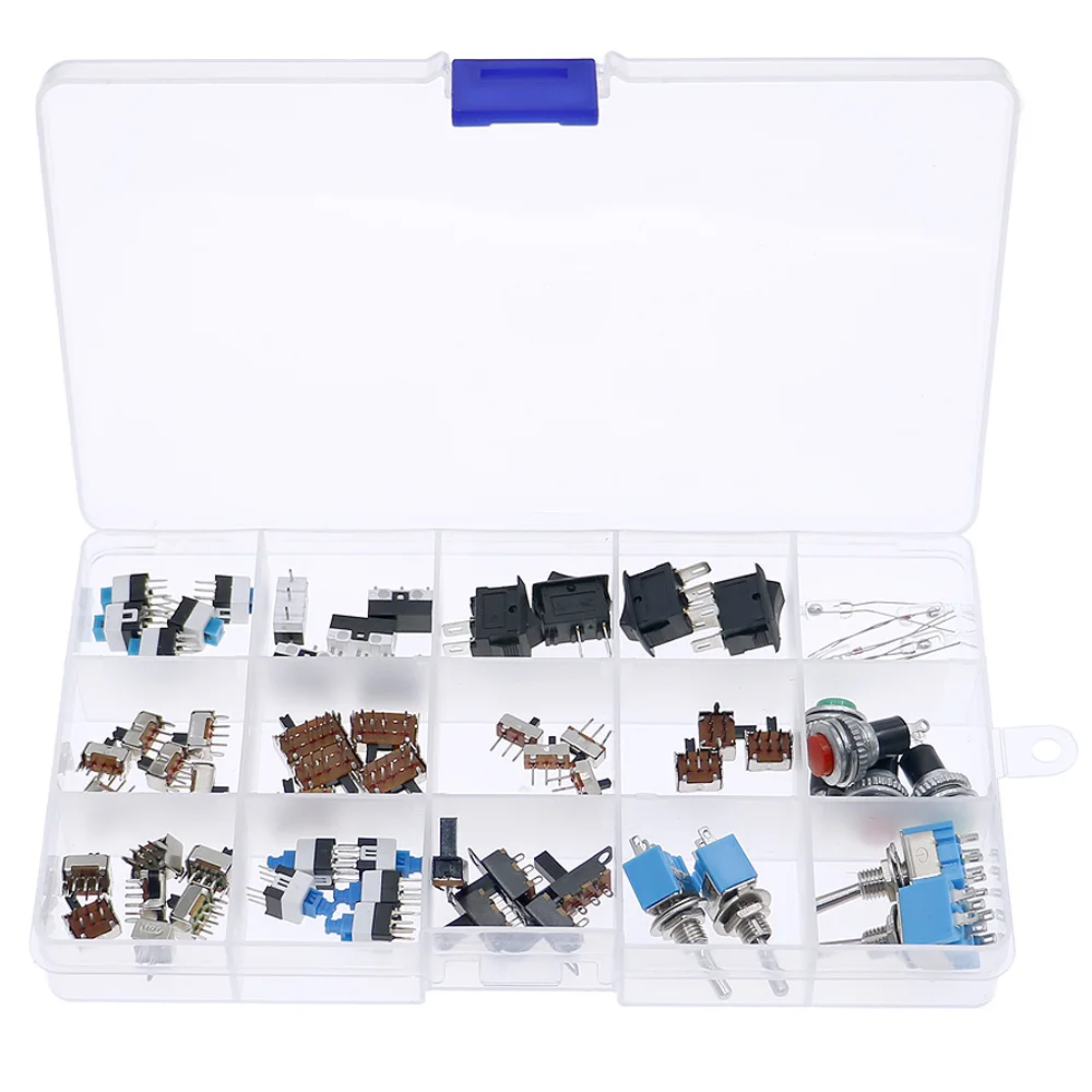 15 Kinds Of Tactile Switches Push Button Dip Tact Toggle Mercury Switch ...