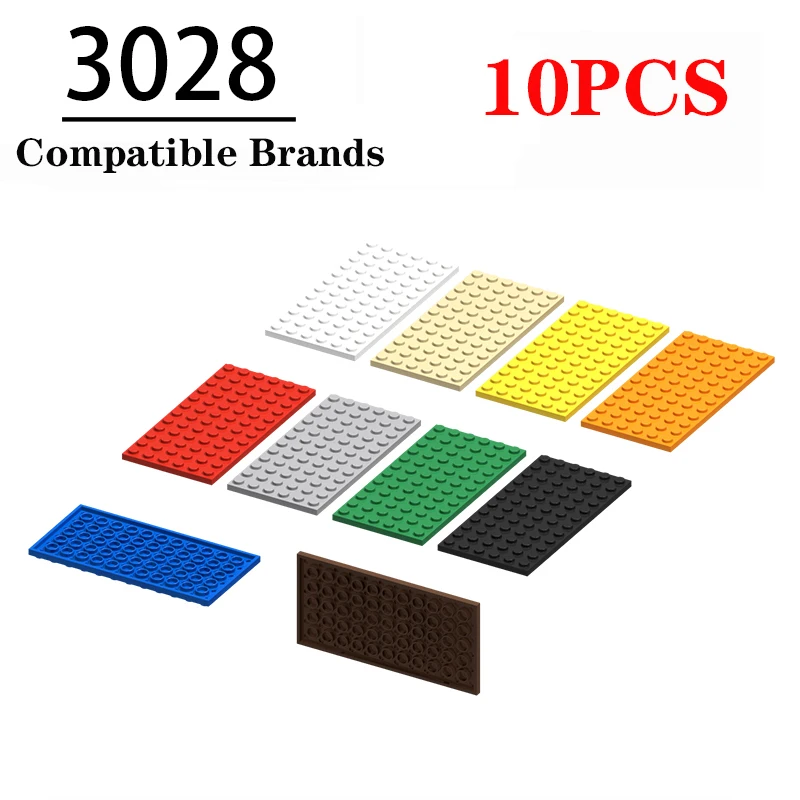 10pcs-lot-MOC-Plate-6-X-12-Building-Block-Brick-Parts-Compatible-With ...