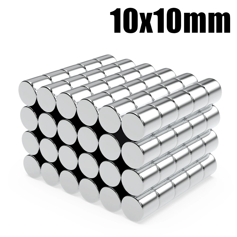 2-5-10-20-50Pcs-10x10-Super-Strong-Magnet-10mm-X-10mm-Round-Magnetic ...