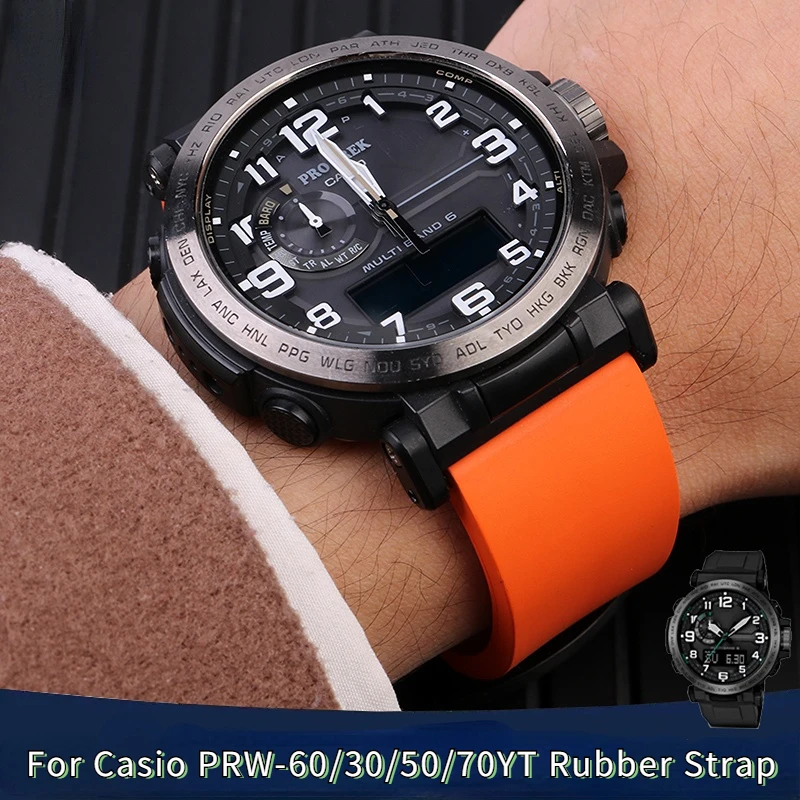 Quick Release Wrist Band For Casio Protrek Watchband Prw-60 Prw-30 Prw ...