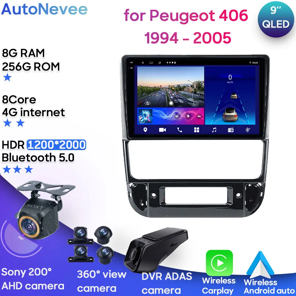 Android-Car-Head-Unit-For-Peugeot-406-1994-2005-Multimedia-Stereo-Radio ...