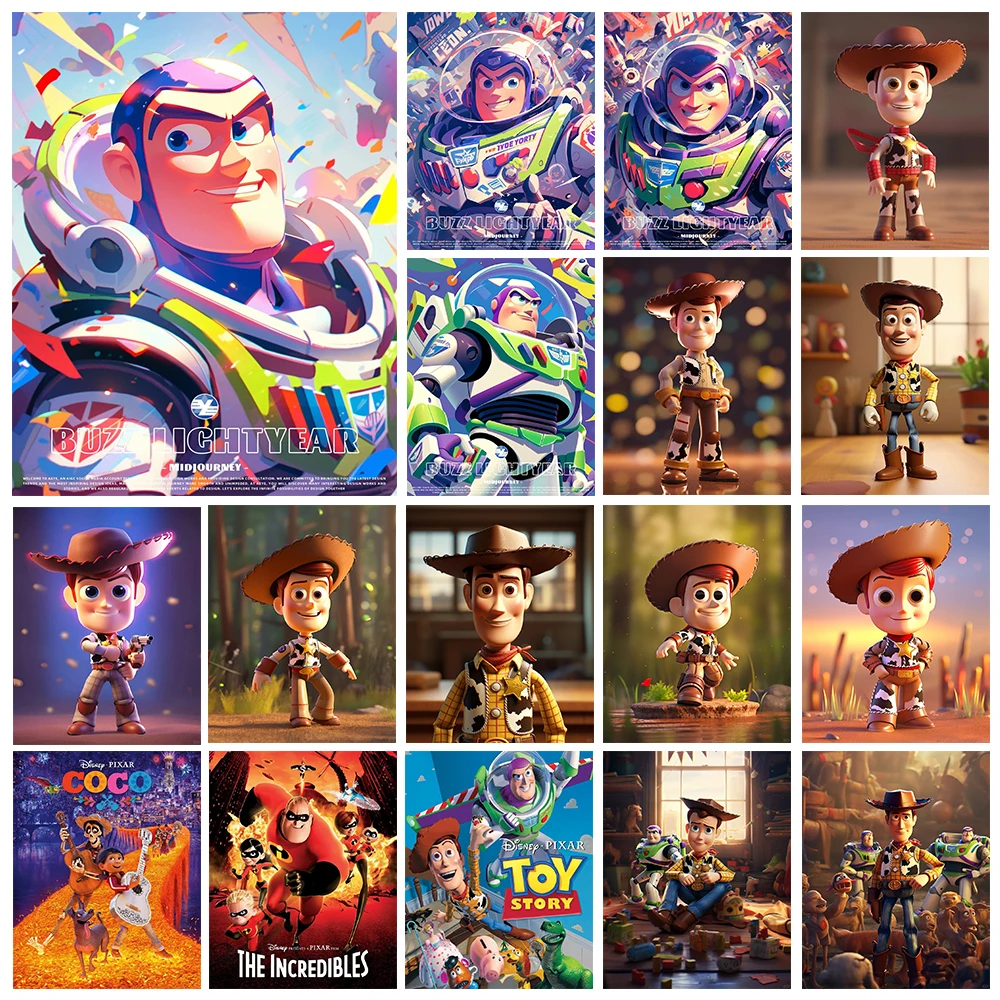 5D-DIY-Toy-Story-Square-Diamond-Painting-Kit-Cowboy-Sheriff-Cross ...