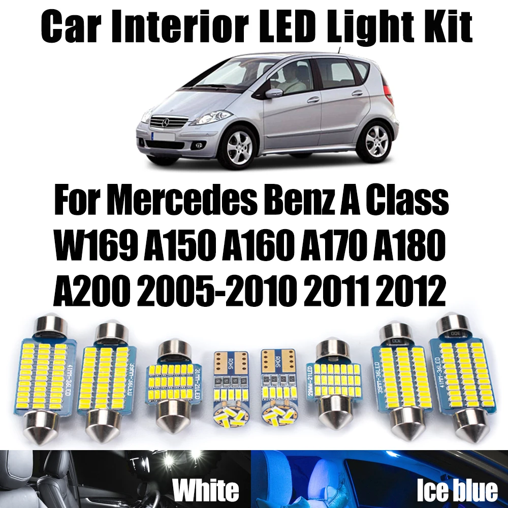 12Pcs Canbus Car LED Interior Ceiling Trunk Map Dome Light Kit For ...