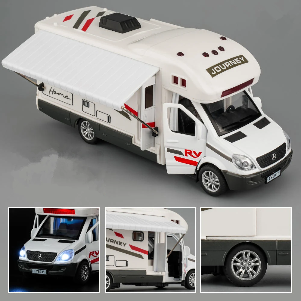 1-30-Luxury-RV-Recreational-Dining-Car-Model-Diecast-Metal-Camper-Van ...
