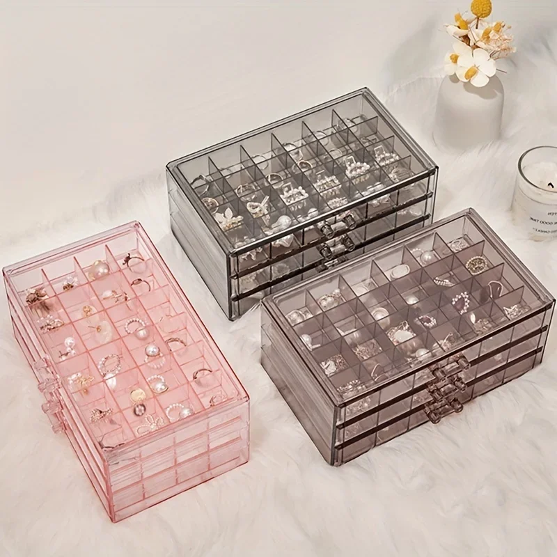 1pc-72-Grids-Jewelry-Storage-Box-Transparent-Multi-layer-Compartment ...