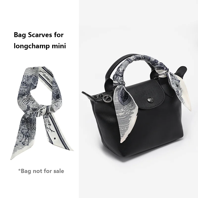 Bag Scarves For Longchamp Mini Strip Silk Ribbon Women Bag Handle ...