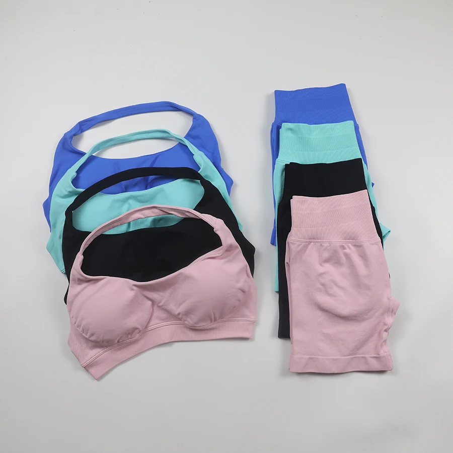 Seamless-Fitness-Yoga-Set-Women-Gym-Clothes-Halter-Sports-Bra-Matching ...