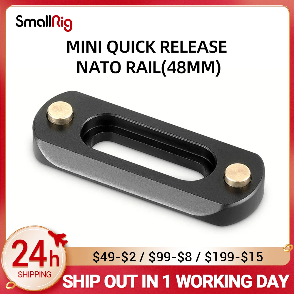SmallRig DSLR Camera Rig Mini Quick Release NATO Rail (48mm) For Nato ...