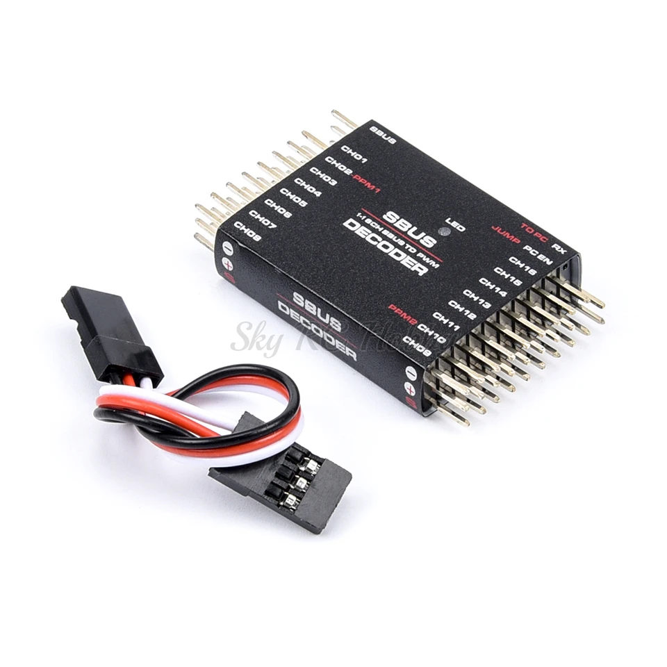 SBUS PPM To PWM Decoder 16CH For Futaba FrSky XM X8R RXSR, 40% OFF