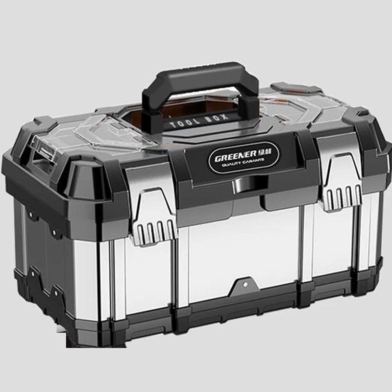 Large-Capacity-Stainless-Steel-Tool-Box-Multifunctional-Shockproof ...