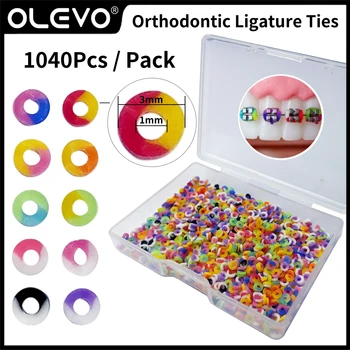 1040pcs Dental Orthodontic Elastic Ligature Ties Braces for Brackets ...