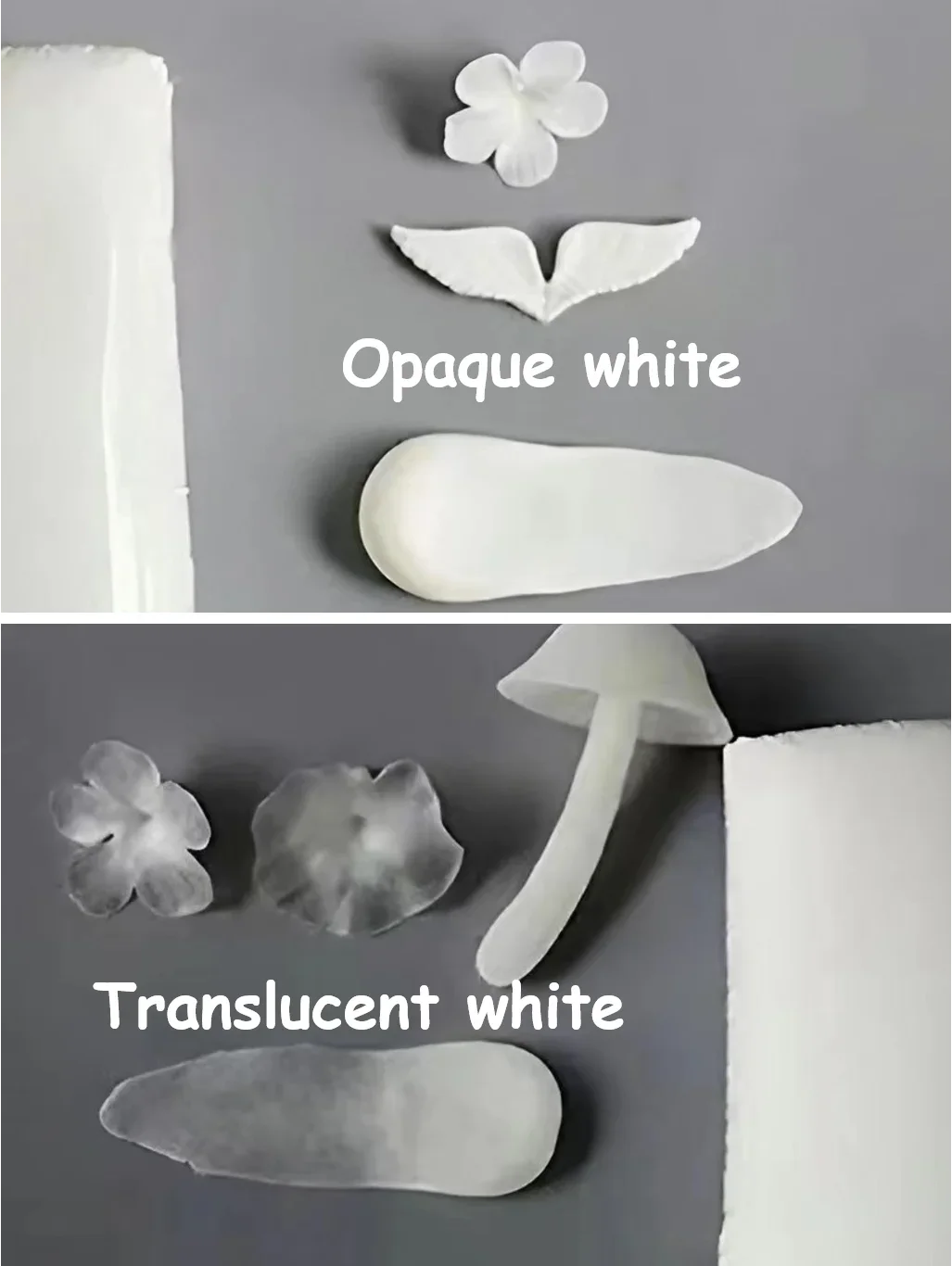 500g Resin Clay Air Dry Clay Translucent White Opaque Polymer Clay ...
