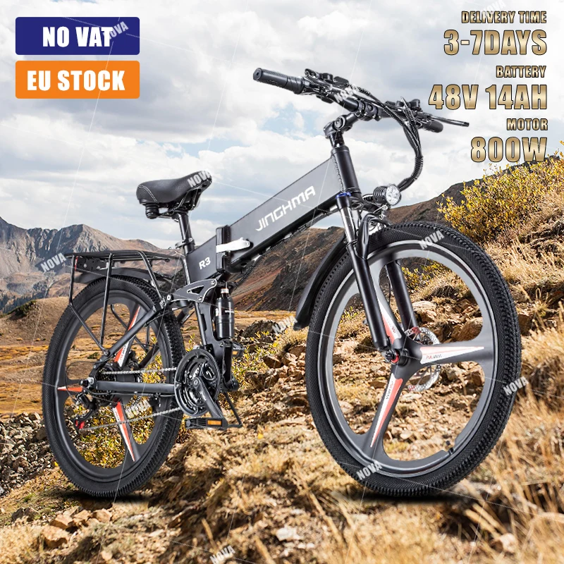 JINGHMA-R3-EU-Stock-Electric-Bike-48V14AH28AH-800W-Motor-26inch-Folding ...