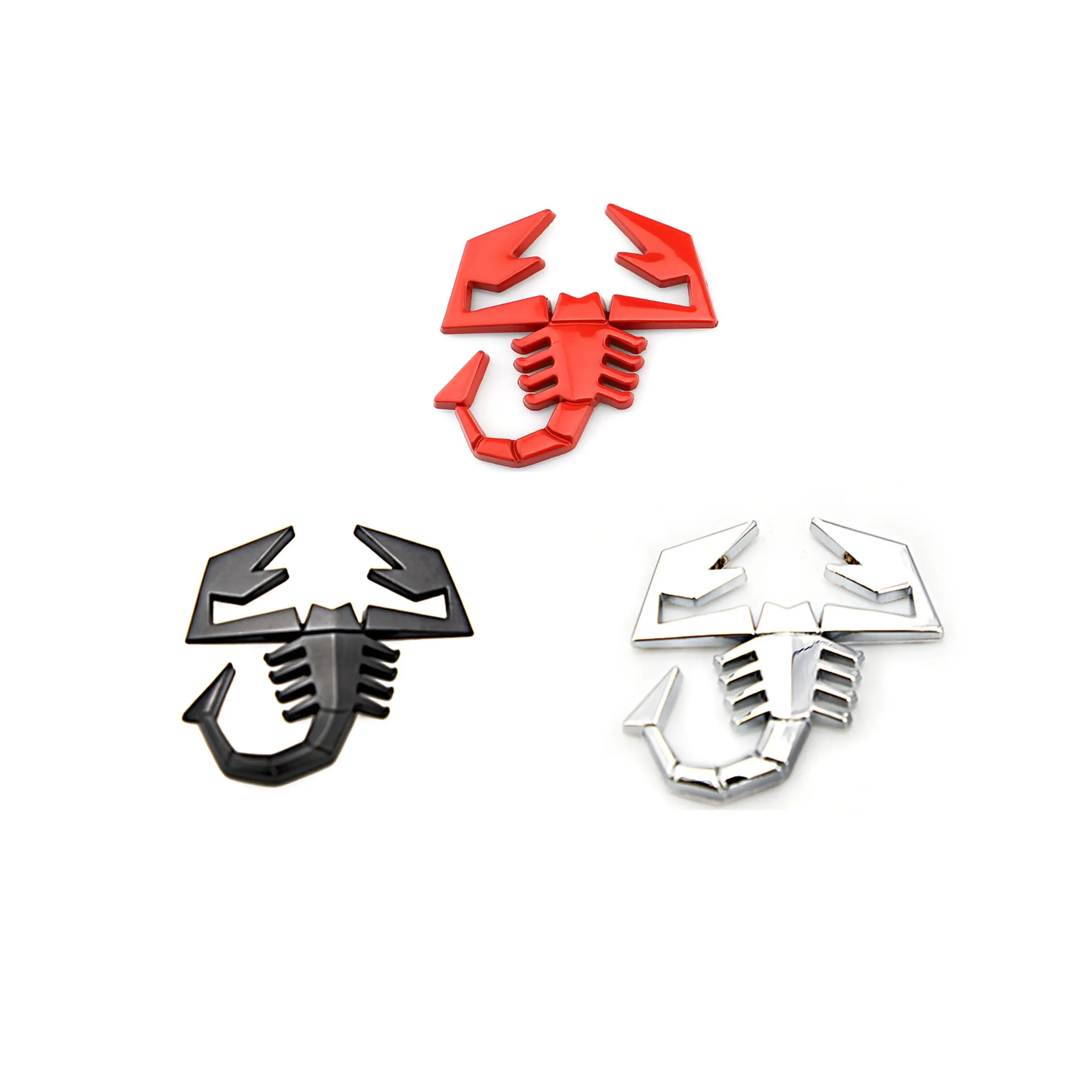 2 PCS 3D Scorpion Emblem Badge Car Side/Rear/Front Decorations Metal ...
