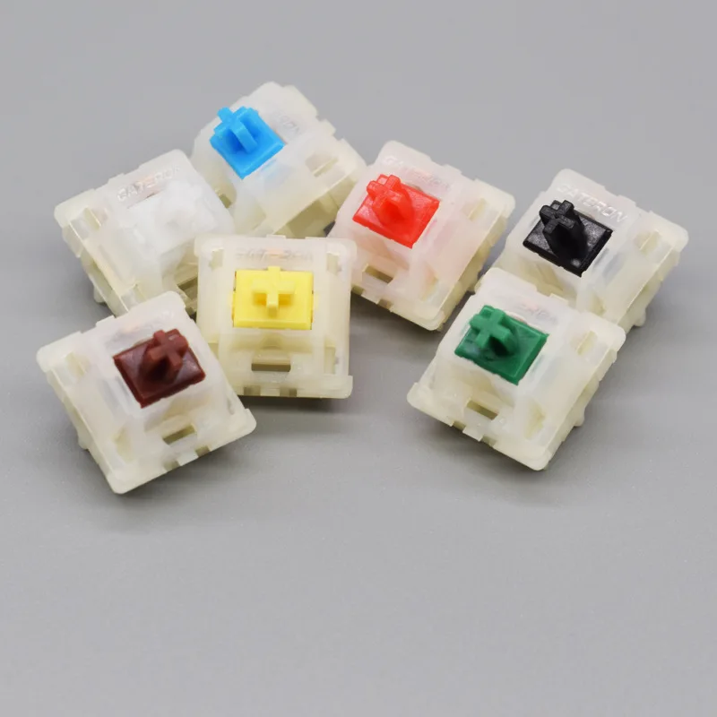 Gateron-Milky-Pro-sakelar-merah-kuning-KS-3-X1-5-Pin-Linear-Lubed ...
