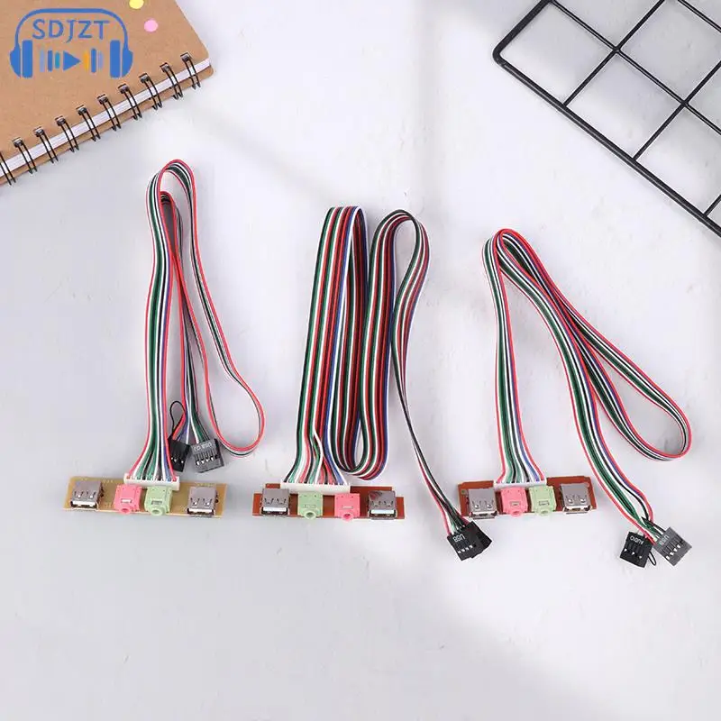1PC-Computer-Chassis-Front-Panel-Audio-Jack-Front-USB-Interface-Host ...