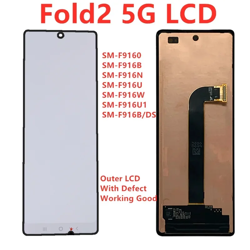 Super-AMOLED-Z-Fold-2-Screen-For-Samsung-Z-Fold2-5G-F9160-F916B-F916U ...