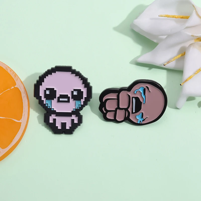 Cartoon-Cute-Hard-Enamel-Pin-The-Binding-of-Isaac-Game-Role-Lapel-Badge ...