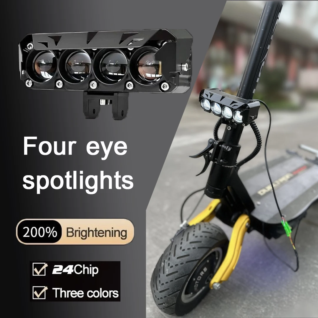 Four-EYE-Spotlight-38W-Headlight-For-All-Dualtron-Scooter-Thunder ...