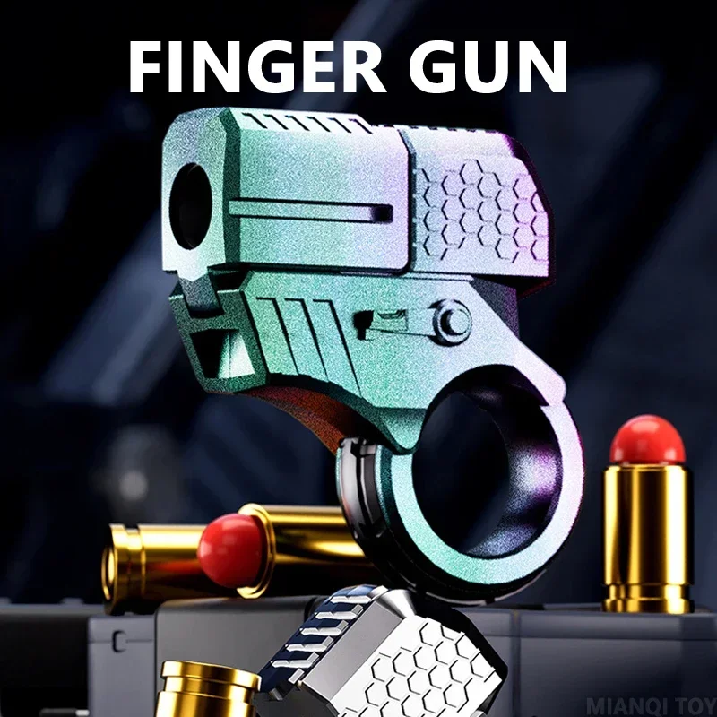 Alloy-Throwing-Shell-Bullet-Gun-Relieve-Stress-Ring-Spinner-Metal-Hand ...