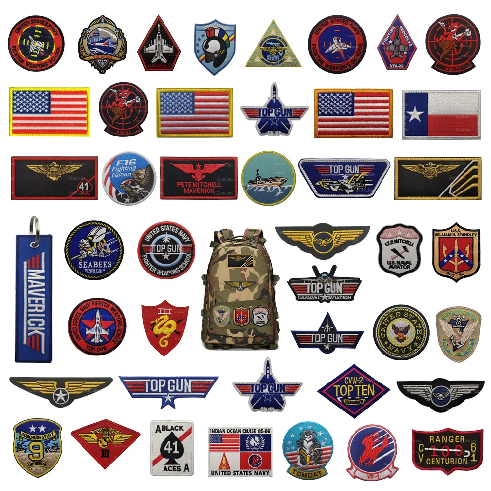 Hot-Eagle-TOP-GUN-Maverick-conjunto-completo-de-chaqueta-3D-pegatina-de ...